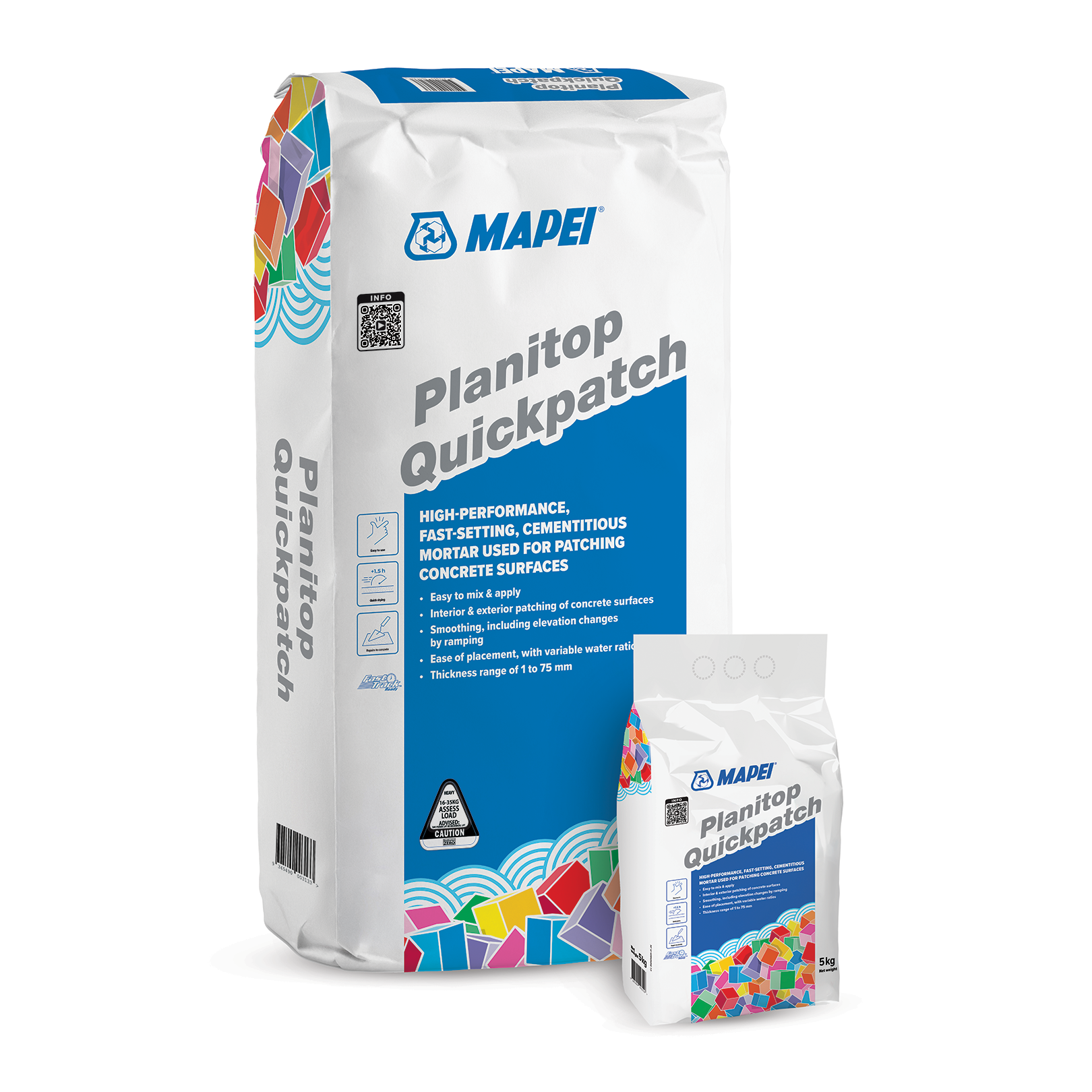 Mapei Planitop Quickpatch – Fast-Setting Concrete Patching Mortar – H2O ...
